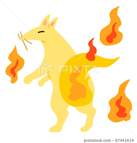 Japanese youkai fox fire - Stock Illustration [67441614] - PIXTA