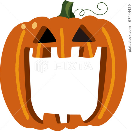 Orange haunted pumpkin face squirrel illustration - Stock Illustration ...
