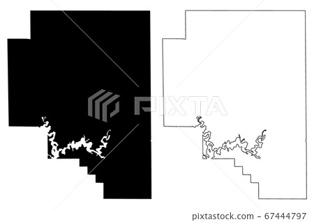 Moultrie County, Illinois (U.S. county, United - Stock Illustration ...