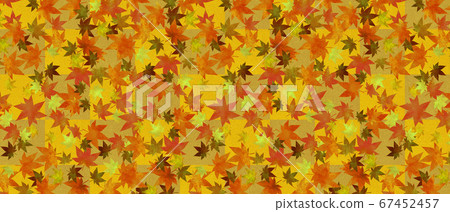 Checkered pattern and autumn leaves background... - Stock Illustration ...