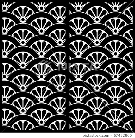 Japanese fusuma Japanese pattern sliding door... - Stock Illustration ...