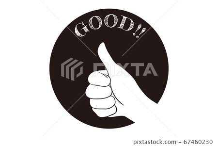 Hand sign icon, good rating good sign. vector... - Stock Illustration ...