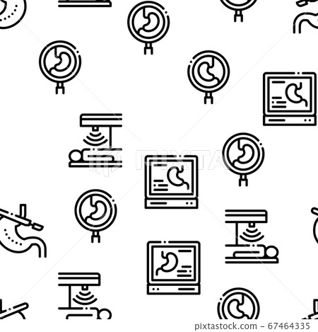 Gastroenterology And Hepatology Icons Set Vector - Stock Illustration ...