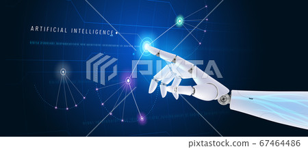 AI, artificial intelligence abstract vector... - Stock Illustration ...