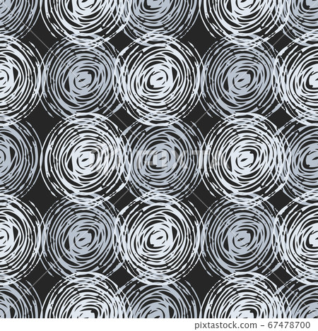 Seamless pattern with circle in monochrome colors. - Stock Illustration ...