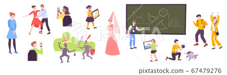 Kids Hobby Flat Set - Stock Illustration [67479276] - PIXTA