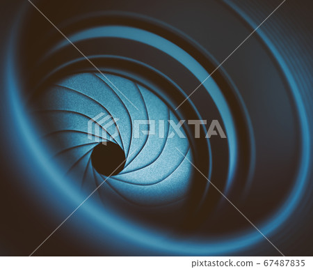Optical Lens Diaphragm Macro Photography - Stock Illustration [67487835 ...