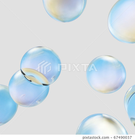 Levitating water drops. Background of beautiful... - Stock Illustration ...