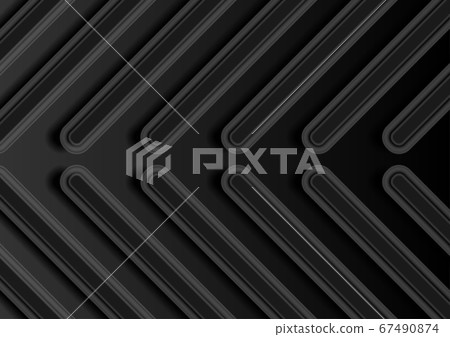Black smooth arrows abstract hi-tech background - Stock Illustration ...