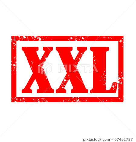 XXL red stamp sign. XXL grunge rubber stamp on... - Stock Illustration ...