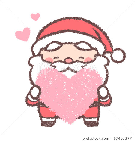 Santa with heart - Stock Illustration [67493377] - PIXTA