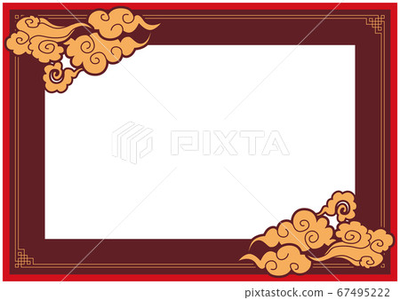 Chinese pattern frame material - Stock Illustration [67495222] - PIXTA