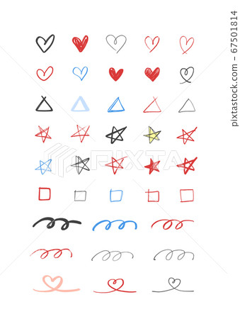 Hand drawing, symbol, shape - Stock Illustration [67501814] - PIXTA