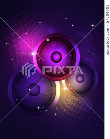 retro wave disco banner - Stock Illustration [67504703] - PIXTA