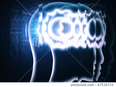 3D illustration of abstract artificial... - Stock Illustration ...