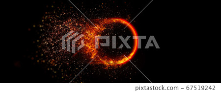 3D illustration of a circular flame... - Stock Illustration [67519242 ...