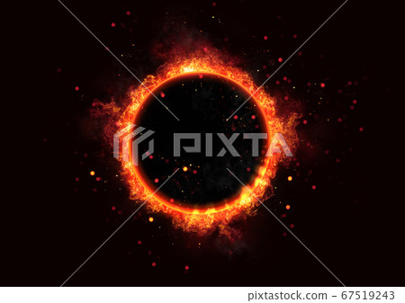 3D illustration of a circular flame... - Stock Illustration [67519243 ...