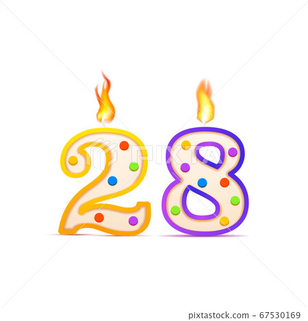 Twenty eight years anniversary, 28 number... - Stock Illustration ...