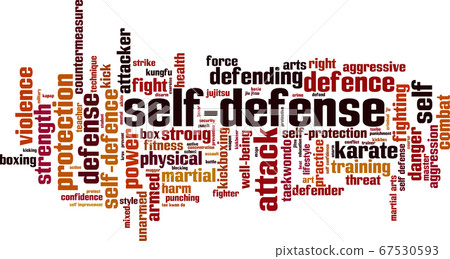 Self-defence word cloud - Stock Illustration [67530593] - PIXTA