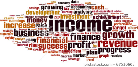 Income word cloud - Stock Illustration [67530603] - PIXTA