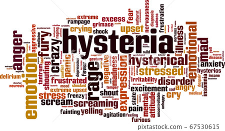 Hysteria word cloud - Stock Illustration [67530615] - PIXTA