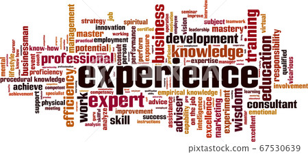 Experience word cloud - Stock Illustration [67530639] - PIXTA