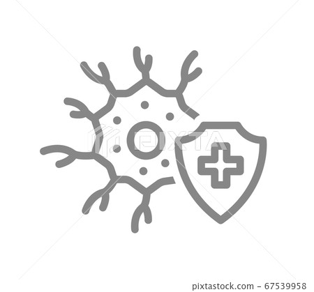 Healthy neuron line icon. Treatment, first aid...-插圖素材 [67539958] - PIXTA圖庫