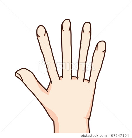 One hand outstretched - Stock Illustration [67547104] - PIXTA