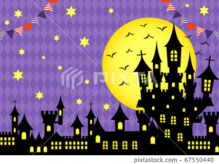 Halloween background 07 horizontal - Stock Illustration [67550440] - PIXTA