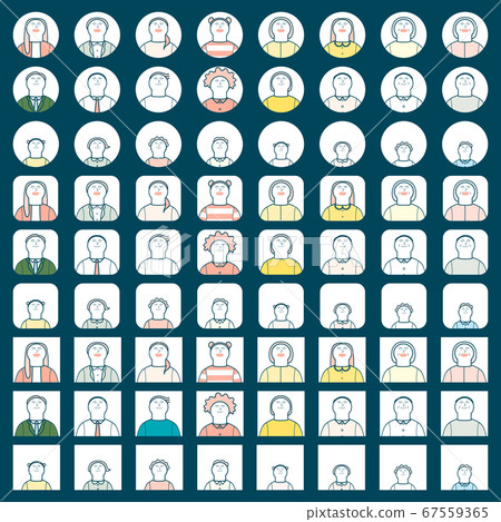 Family 3 generation icon - Stock Illustration [67559365] - PIXTA