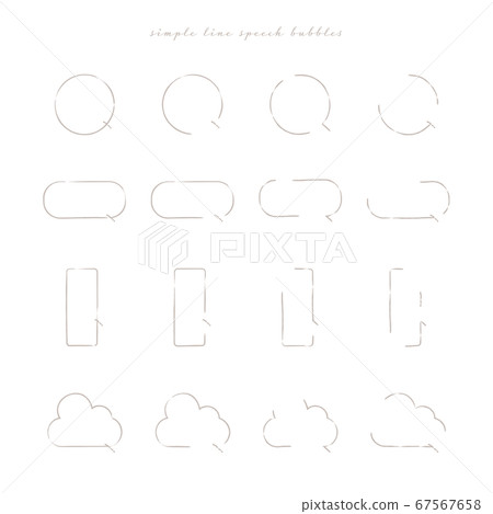 Handwritten wind line drawing material - Stock Illustration [67567658 ...