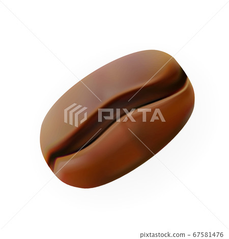 Coffee Bean Roasted Caffeine Mocha Seed Vector - Stock Illustration ...