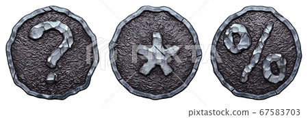 Set of symbols question, asterisk, percent mark... - Stock Illustration ...