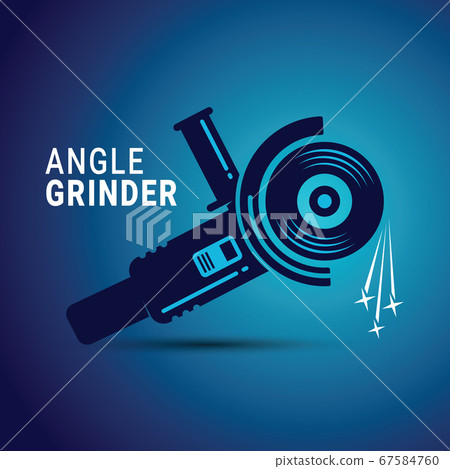 Manual angle grinder vector image - Stock Illustration [67584760] - PIXTA