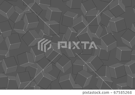 Gray Cubes Seamless Pattern on Gray Background - Stock Illustration ...