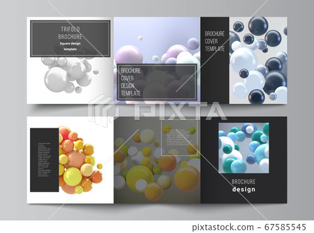 Vector layout of square format covers templates... - Stock Illustration ...