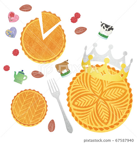 Illustration of Garret des Rois and Fave/2021... - Stock Illustration ...