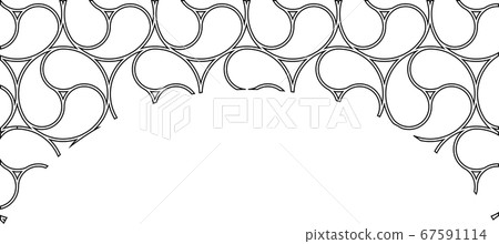 Tomoe pattern Japanese pattern background... - Stock Illustration ...