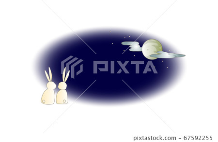 The 15th night Otsukimi rabbit - Stock Illustration [67592255] - PIXTA