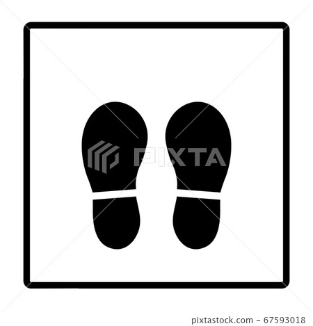 Footprint mark - Stock Illustration [67593018] - PIXTA