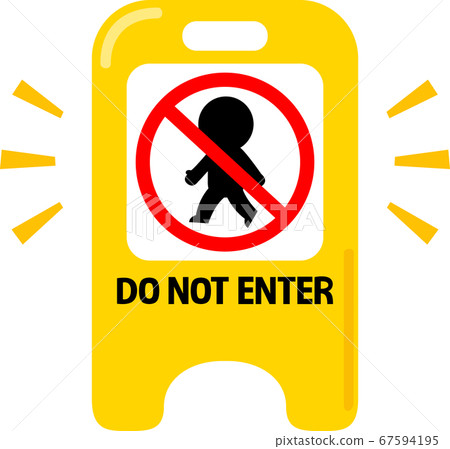 Off-limits stand-type sign - Stock Illustration [67594195] - PIXTA