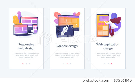 Web development app interface template. - Stock Illustration [67595949] - PIXTA