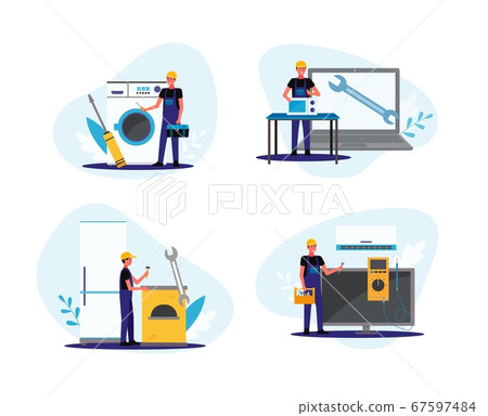 repair, set, vector - Stock Illustration [67597484] - PIXTA
