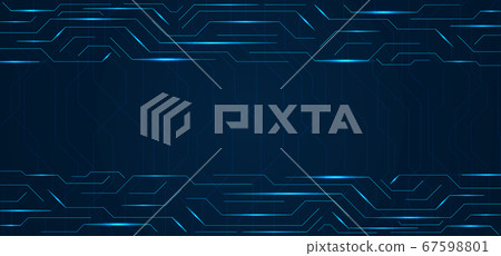 Technology line pattern circuit design frame style - Stock Illustration ...