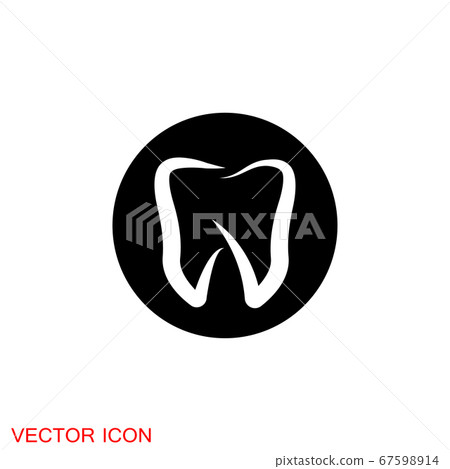Dentist icon, Oral hygiene label vector - Stock Illustration [67598914 ...