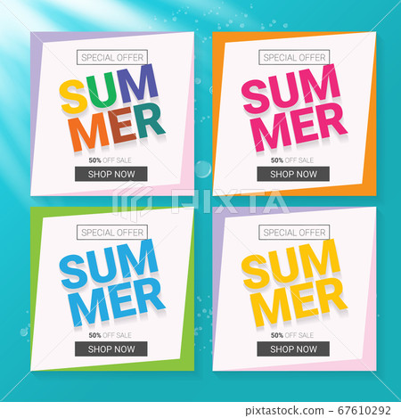 vector special offer summer label design...-插圖素材 [67610292] - PIXTA圖庫