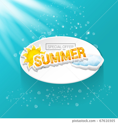 vector special offer summer label design...-插圖素材 [67610305] - PIXTA圖庫