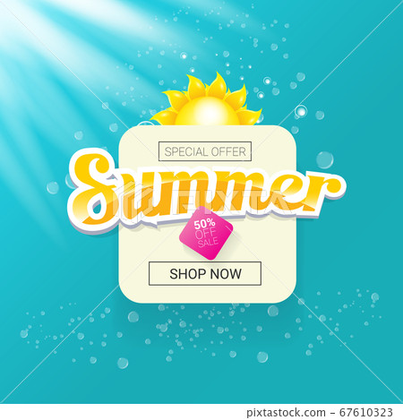 vector special offer summer label design... - Stock Illustration ...