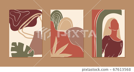 Abstract shape background cards - Stock Illustration [67613568] - PIXTA