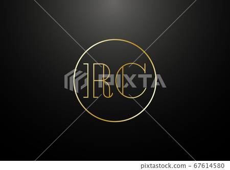 Initial Monogram Letter R C Logo Design Vector... - Stock Illustration ...